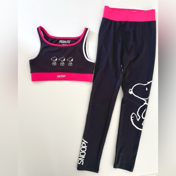 Zara | Matching Sets | Zara Girls Peanuts Snoopy Workout Set Size 112 ...